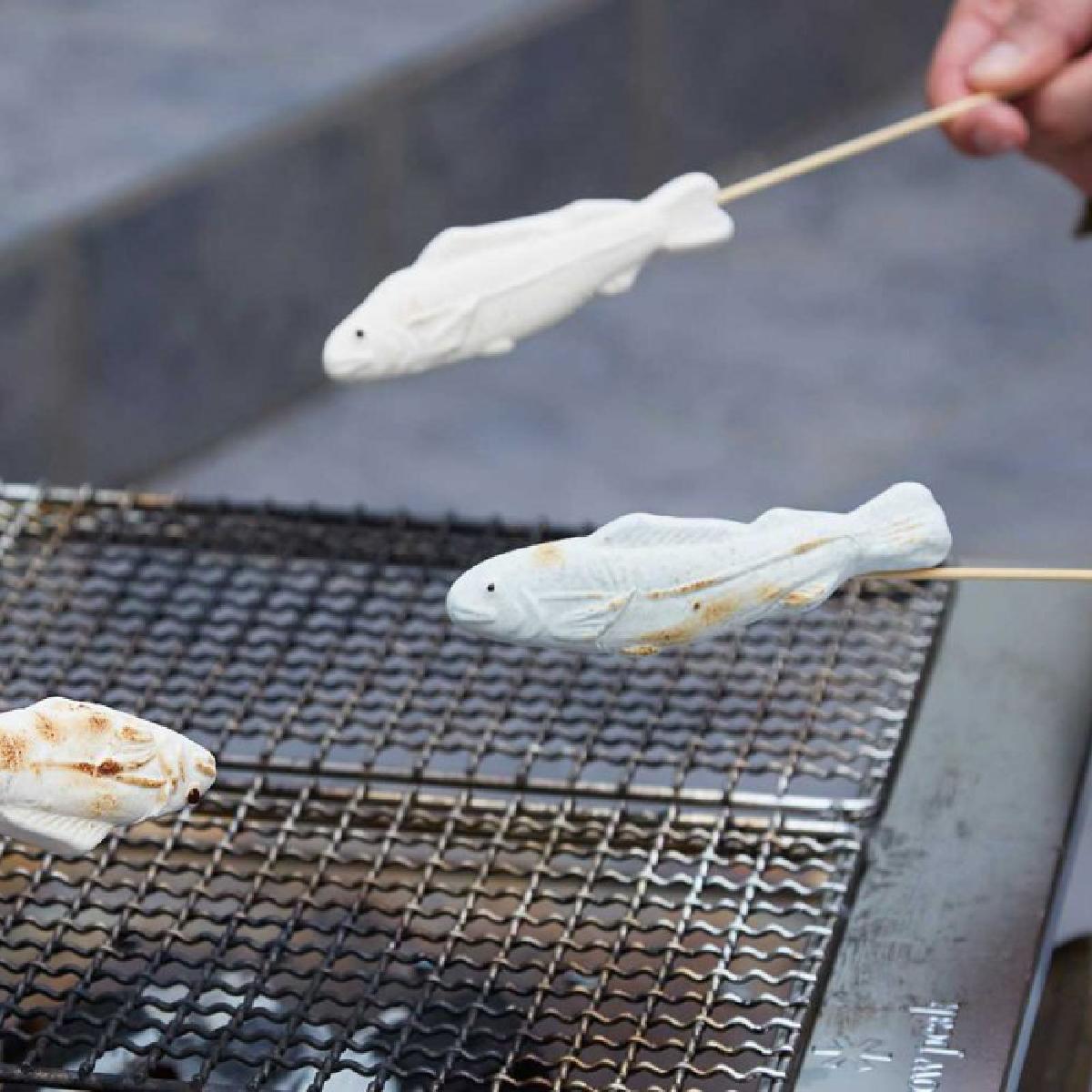 燃燒吧～魚魚！Fish:Mallow BURRRRN!! 四風味炭烤魚形棉花糖｜日本好物調查局