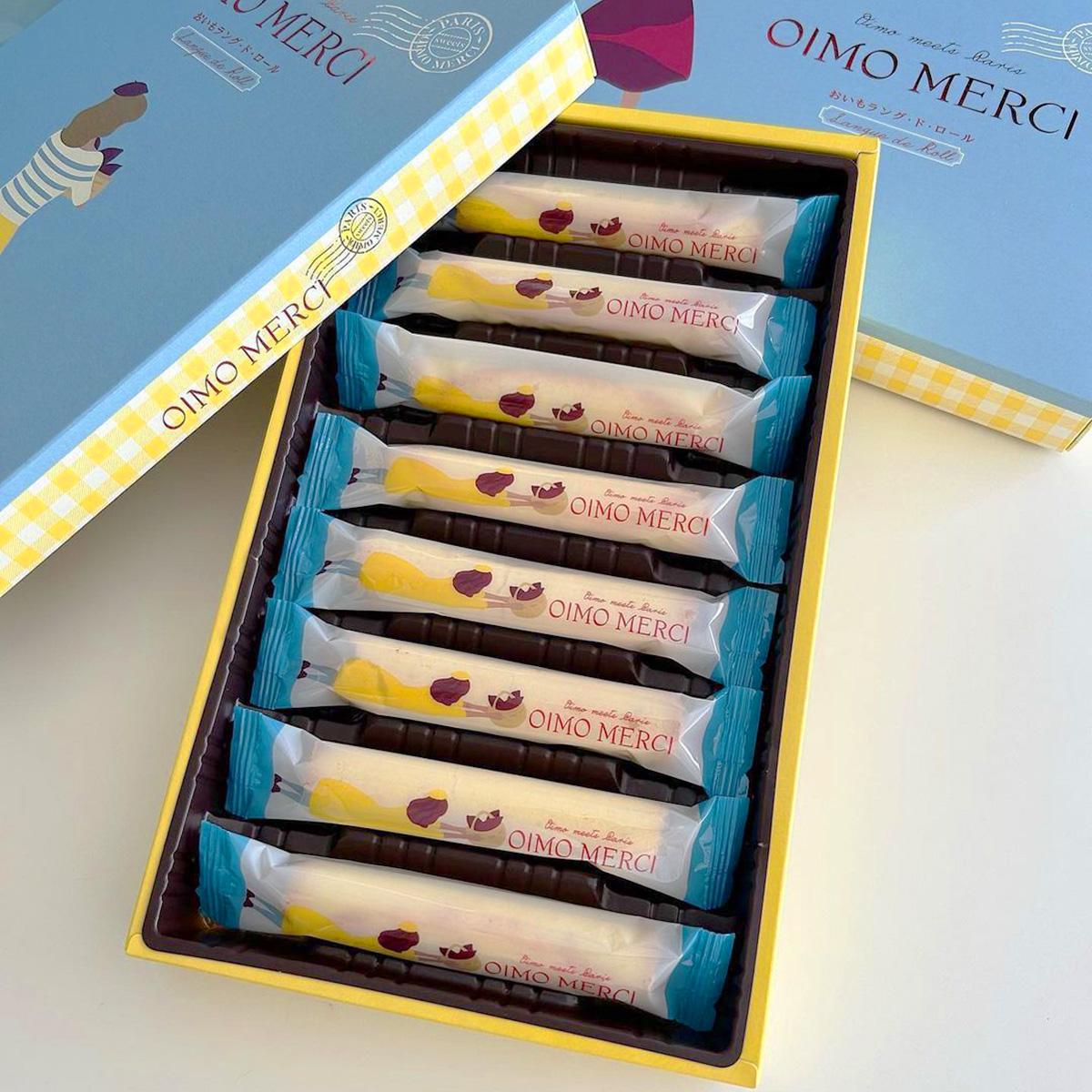 【秋の甘味】地瓜與紫薯的酥脆派對！OIMO MERCI 地瓜雪茄捲＆地瓜紫薯夾心餅乾｜日本好物調查局