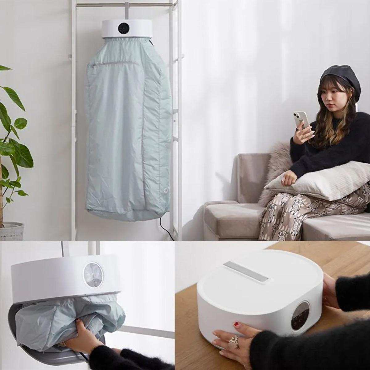 小資族必備的雨季救星！LOWYA 可掛入多件衣服的小型快速乾衣機｜日本好物調查局