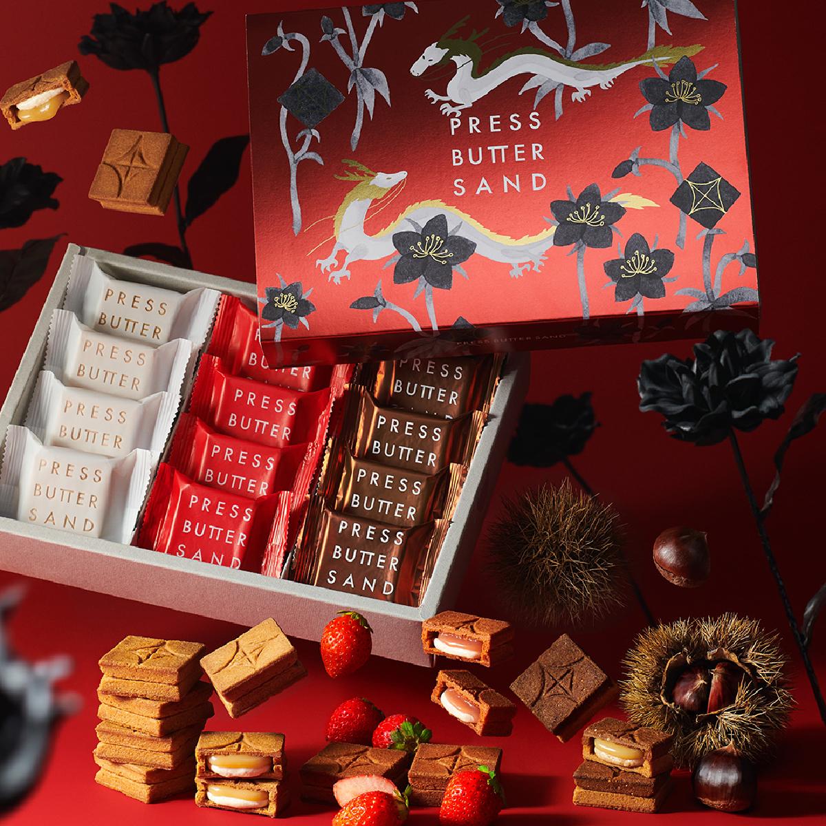 聖誕＆新年限定特別款！PRESS BUTTER SAND 新系列登場！代表性焦糖奶油夾心餅乾 訪日必買伴手禮｜日本好物調查局